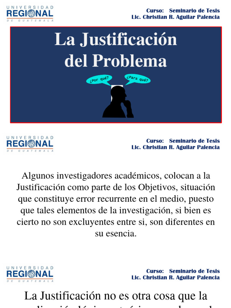 La JUSTIFICACION y LOS OBJETIVOS | PDF