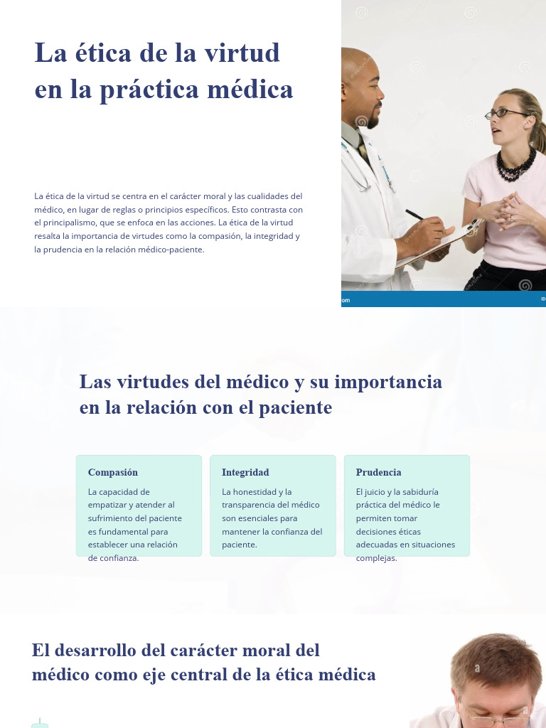 Ética de la virtud en medicina | PDF