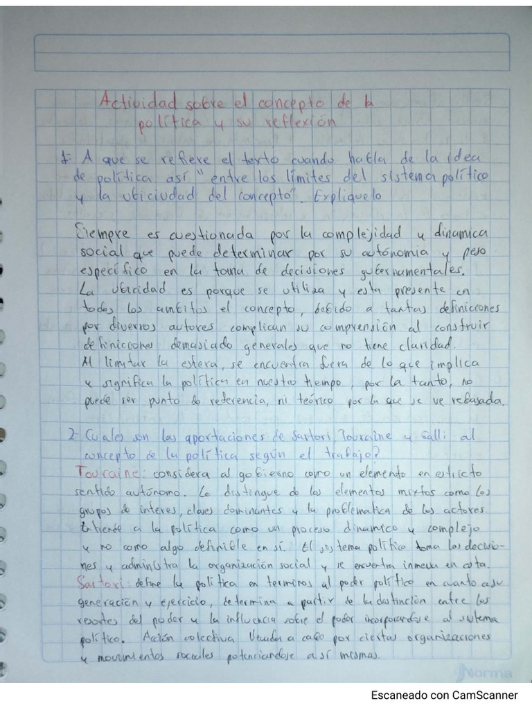 Tarea2. Concepto de La Política | PDF