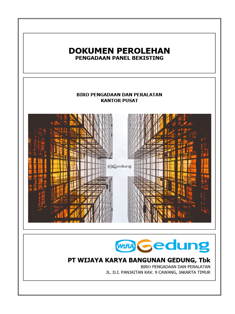 Contoh Dok. Perolehan | PDF