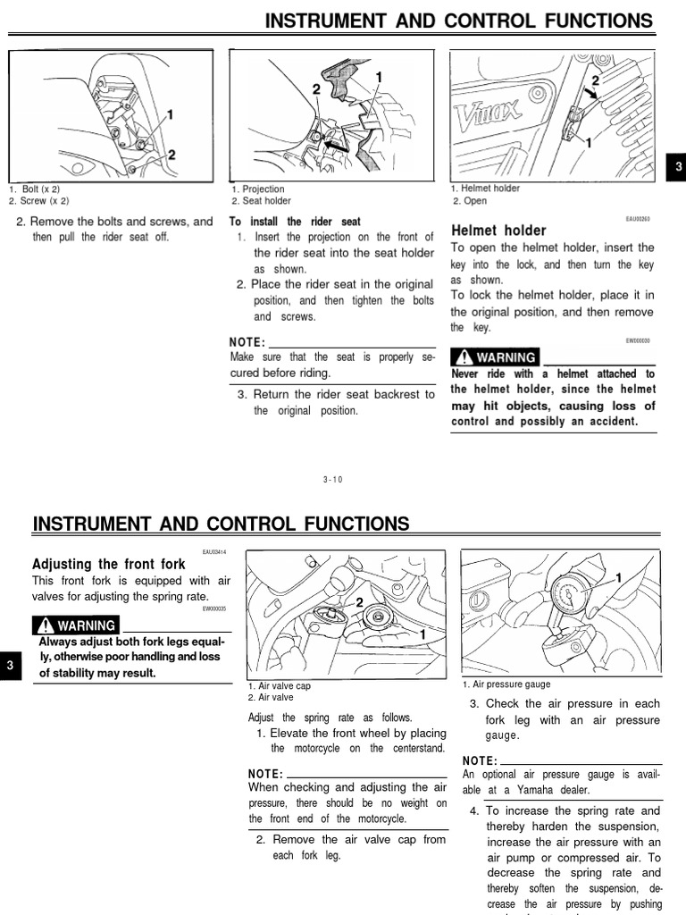 3 (10 18) Vmax - Owner - Control2 | PDF | Valve | Vehicle Technology