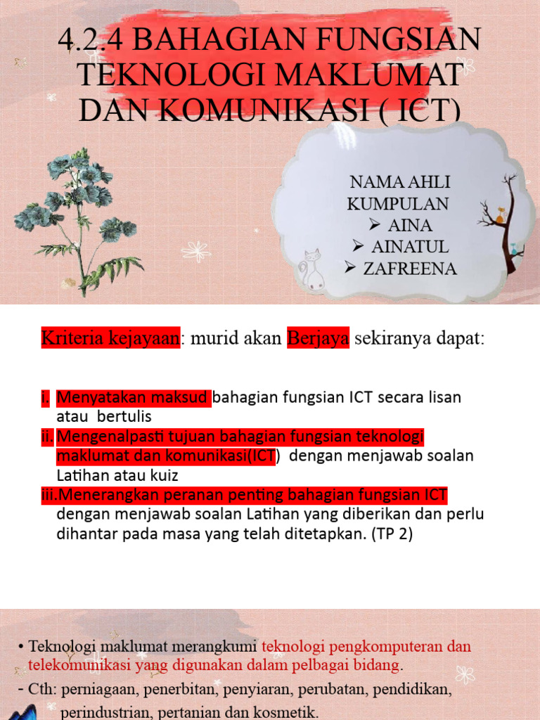 Bahagian Fungsian Ict | PDF