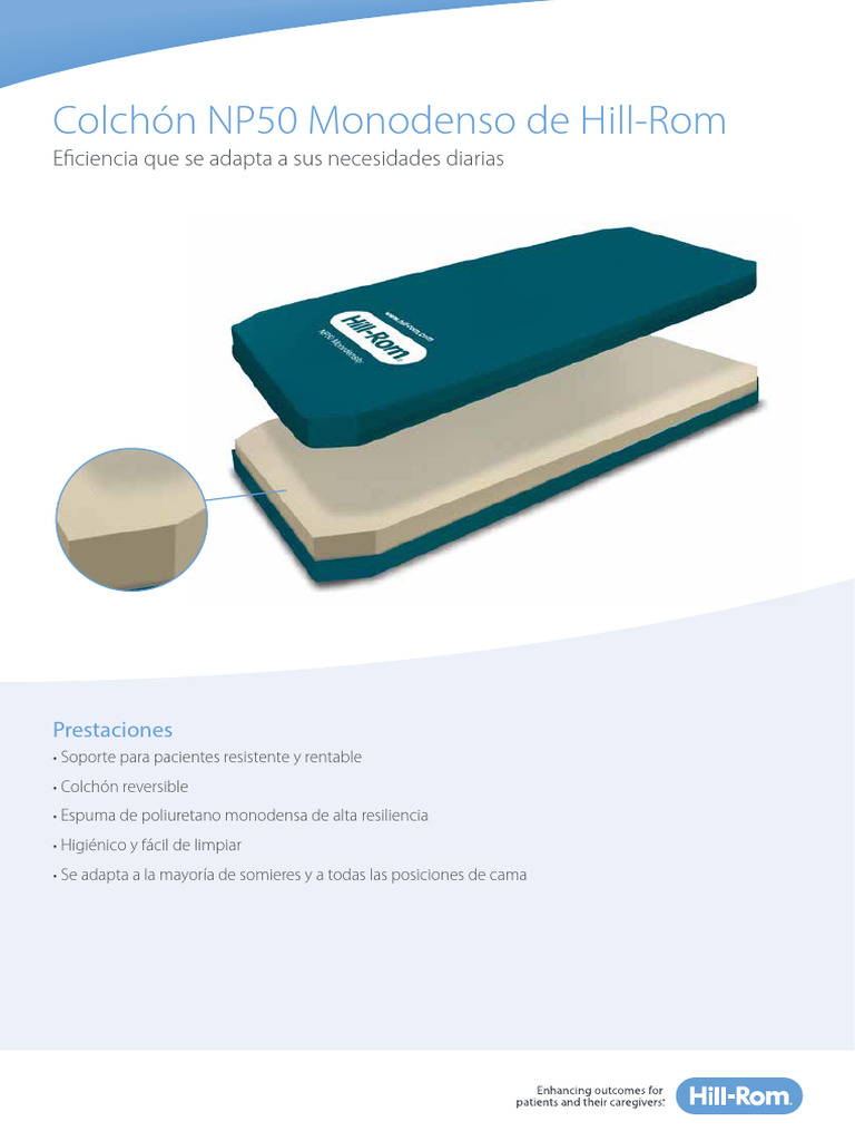 Hill Rom np50 Tech Spec 5es116305 03 | PDF | Colchón