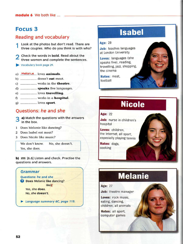 Do does third person | PDF