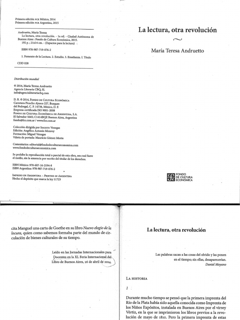 Andruetto_La lectura-otra revolución | PDF Andruetto_La lectura-otra revolución | PDF
