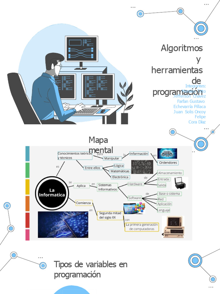 Algoritmos y Herramientas de Programación | PDF | Lenguaje de programación | Variable (informática)