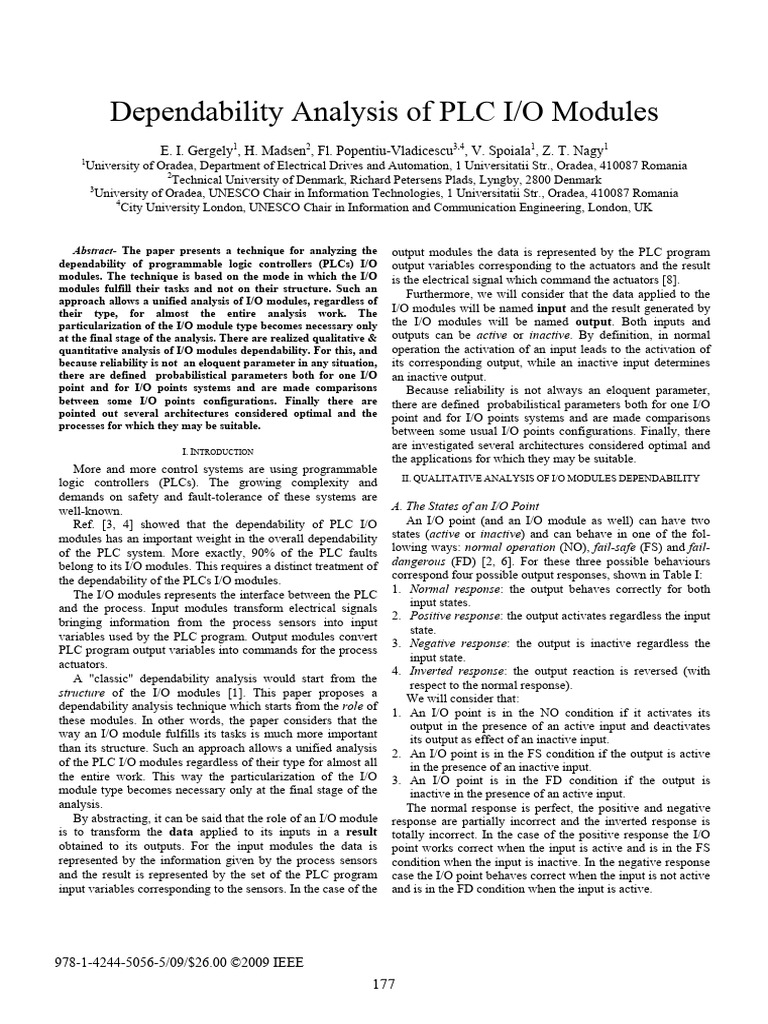 Gergely 2009 | PDF | Programmable Logic Controller | Computing