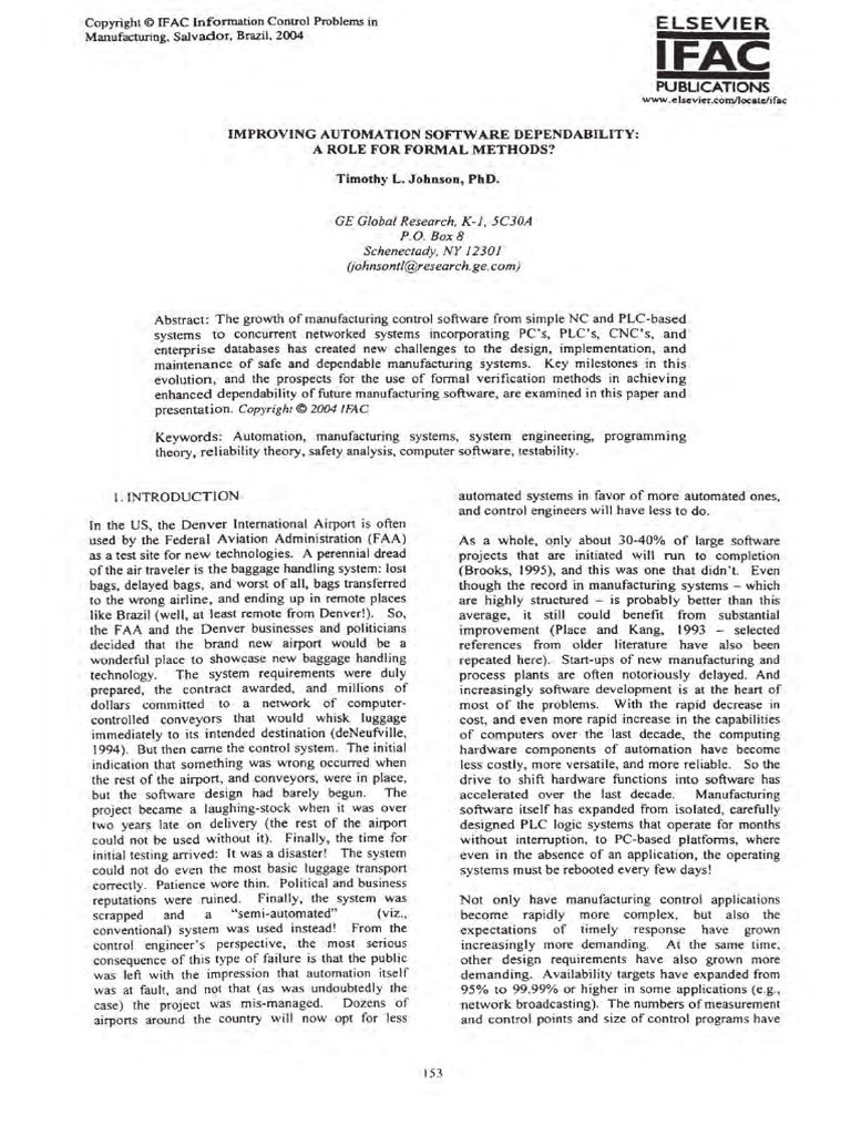 Johnson 2004 | PDF | Programmable Logic Controller | Automation