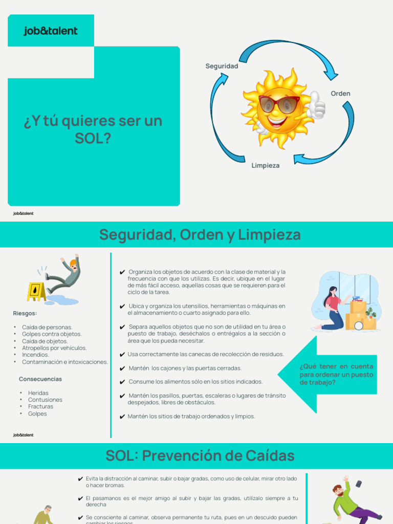 ¿y Tu Quieres Ser Un Sol' (Seg -Orden-limpieza) | PDF