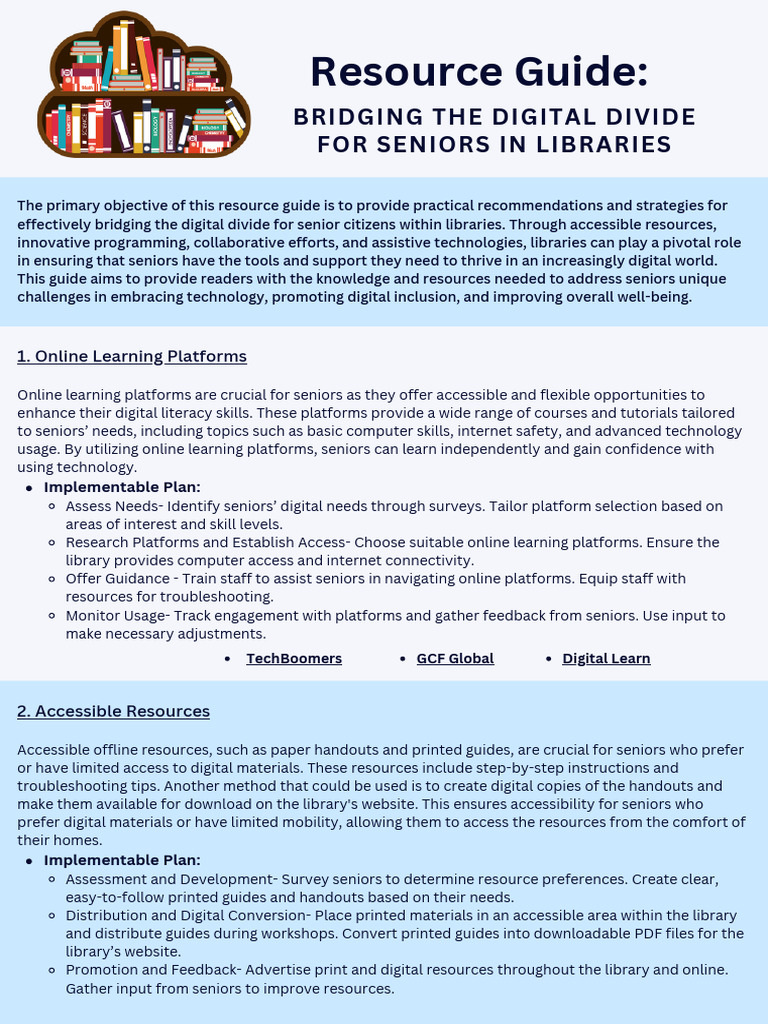 Implementable Plan 1 | PDF | Libraries | Educational Technology