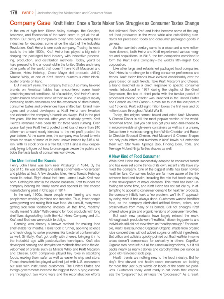 Kraft Heinz: Adapting to Consumer Trends | PDF | Brand