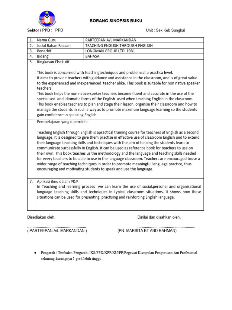 Sinopsis Buku Teaching English | PDF | Language Acquisition | Teaching