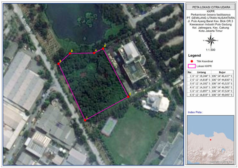Layout Area Proyek Contoh PKKPR | PDF