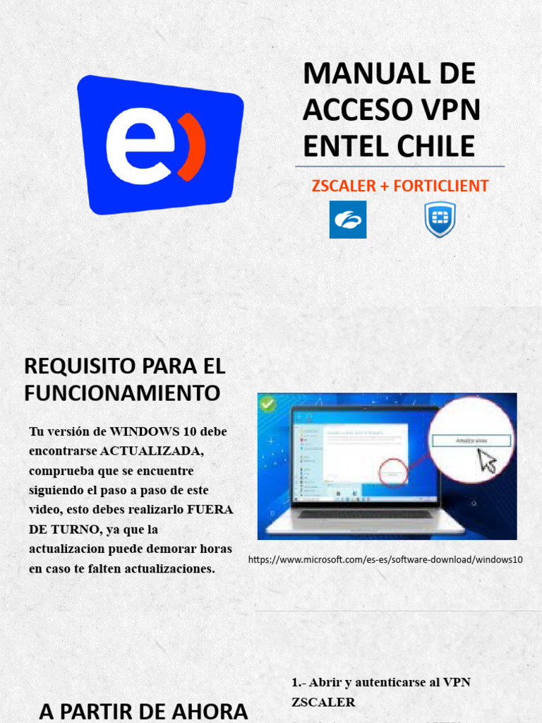 Manual de Acceso VPN Entel Chile | PDF | Tecnología