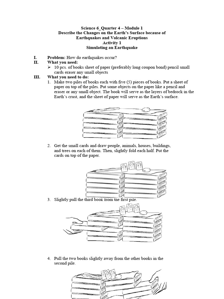 Activity 1. Science 6, Quarter 4 Week 1 | PDF | Volcano | Types Of ...