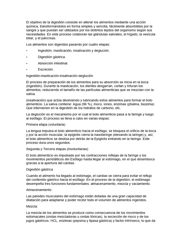 Absorcion y Excrecion 456 | PDF | Digestión | Estómago