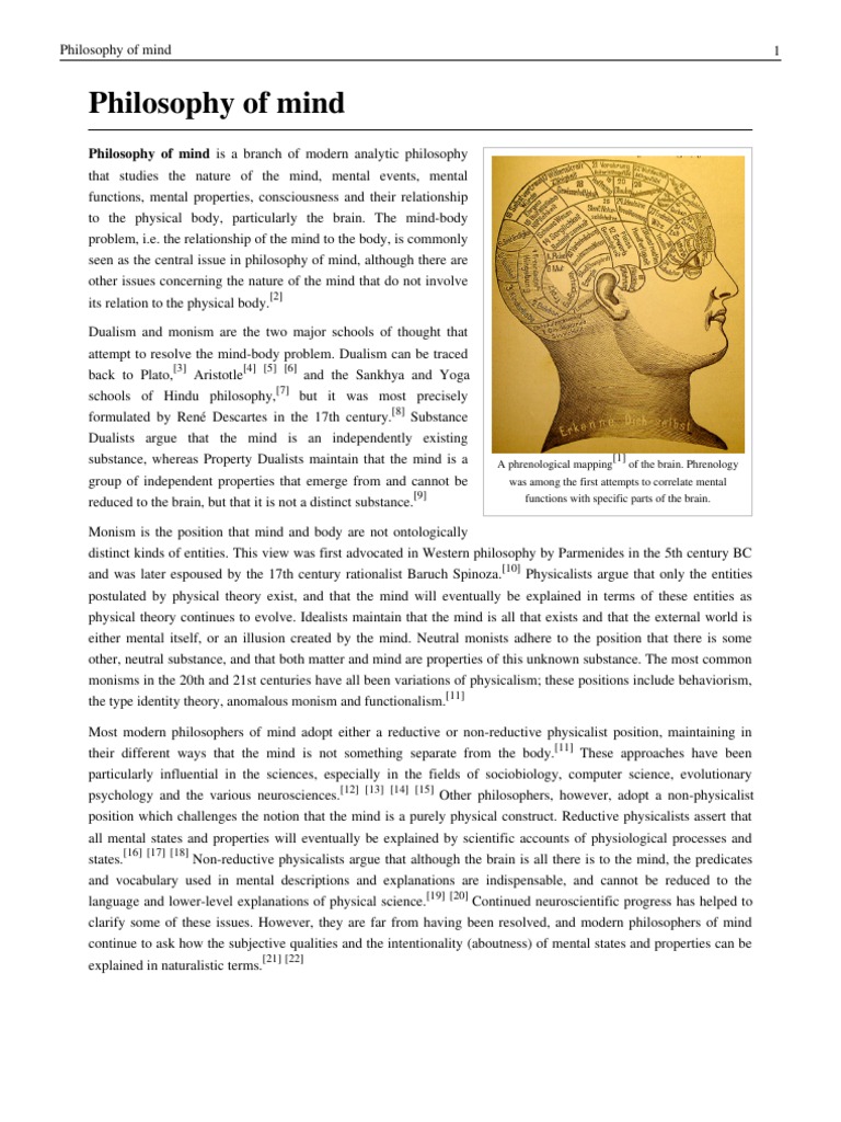 Philosophy of Mind | PDF | Philosophy Of Mind | Mind