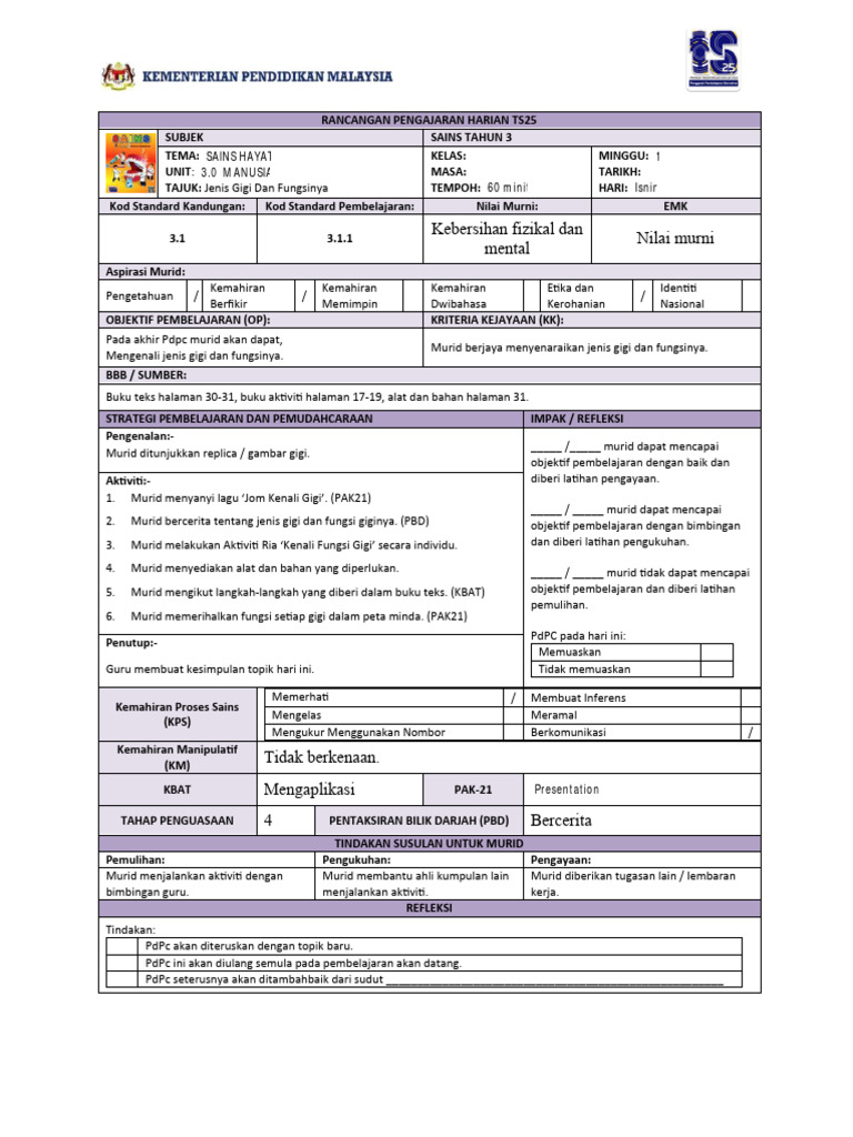 SNS T3 TS25 (Unit 3) | PDF