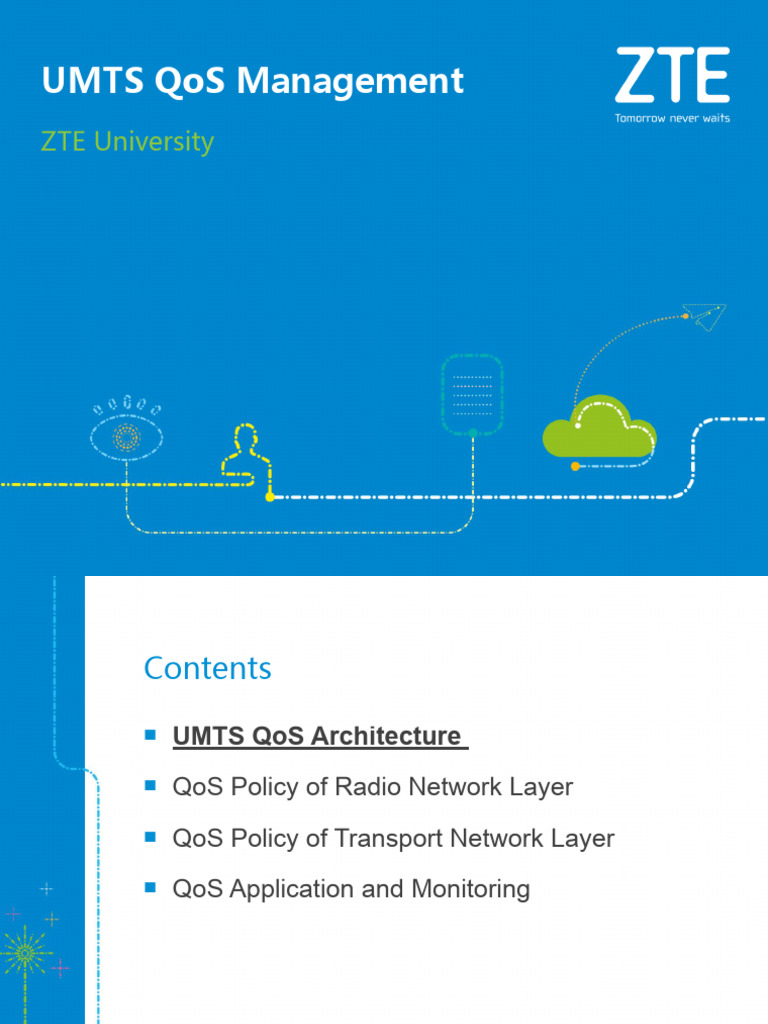 WO - NAST3018 - E01 - 1 UMTS QoS Management 50P | PDF | Quality Of Service | High Speed Packet ...
