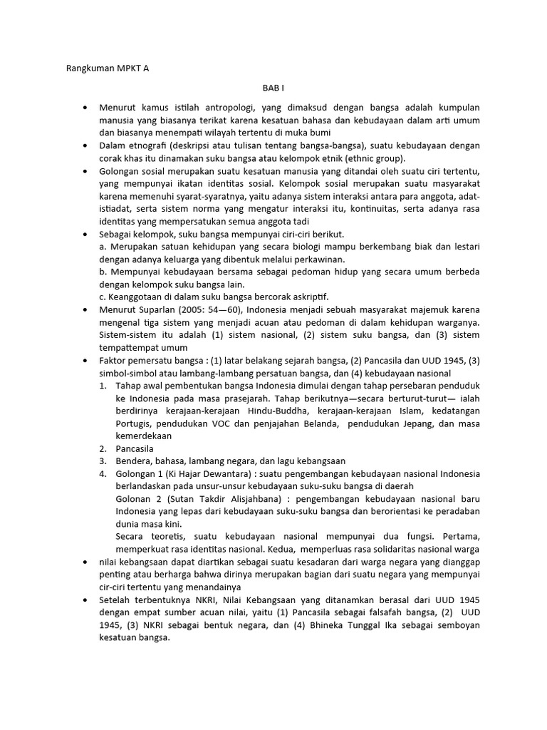 Rangkuman MPKT A | PDF