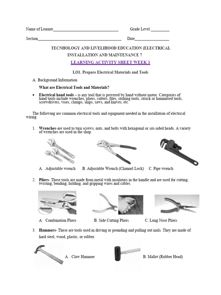 Q3 Tle Eim 8 W1 8 | PDF | Series And Parallel Circuits | Electrical ...