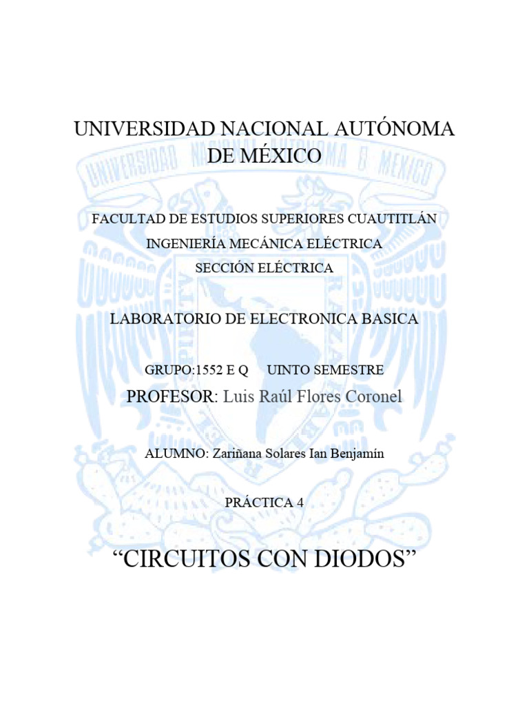 EB lab 4 | PDF | Rectificador | Red eléctrica