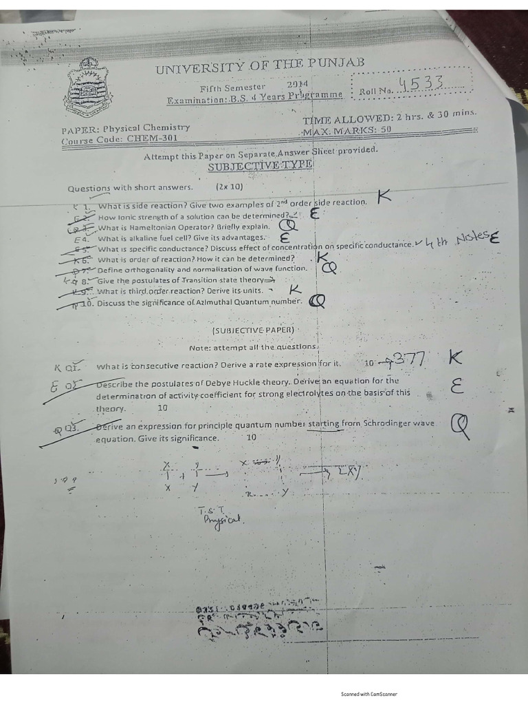 Physical Past Paper | PDF