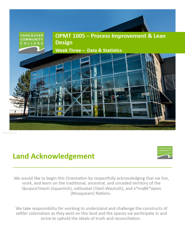 OPMT 1005 - Week Three - Data and Statistics | PDF | Mode (Statistics ...