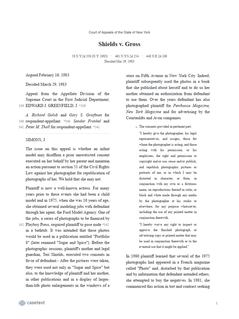 Shields v. Gross | PDF | Cause Of Action | Injunction