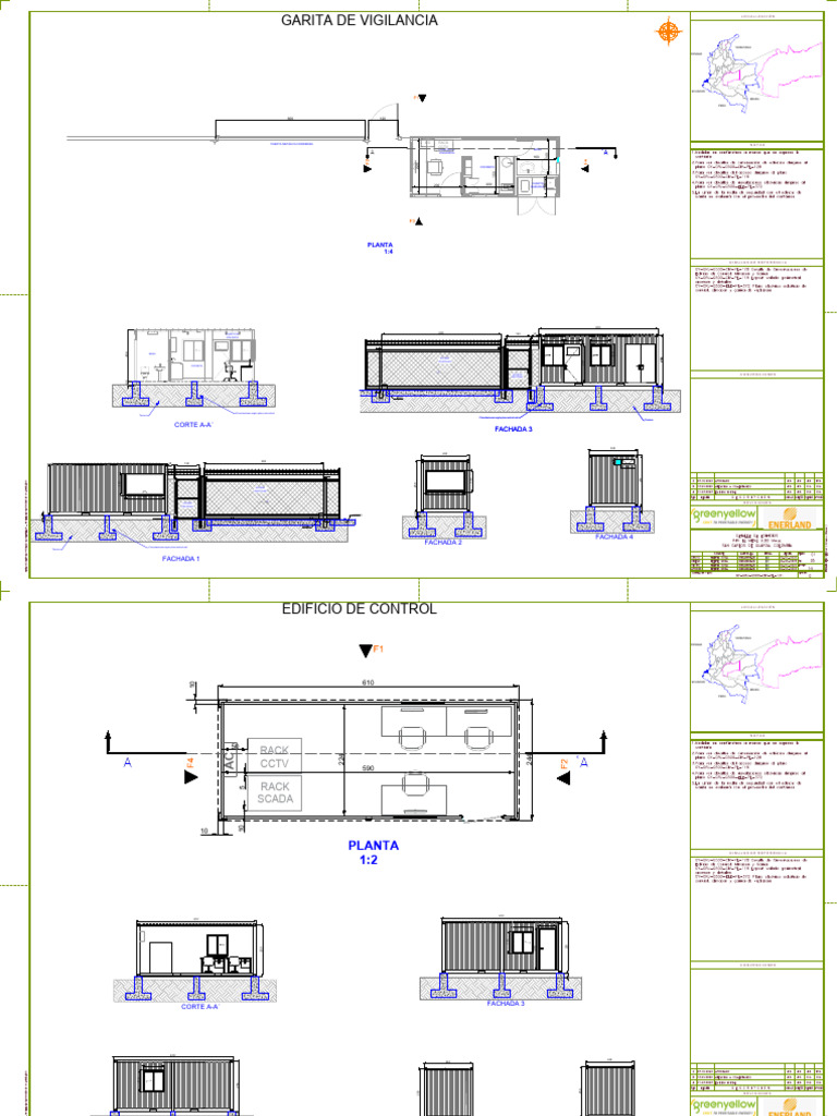 GY-GRJ-G500-CIV-PL-131-0 Detalles de Garita, Edificio de Control y Almacen | PDF