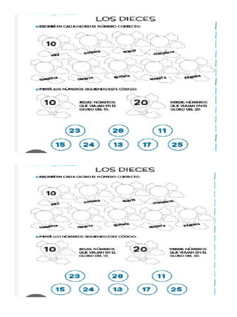 Actividades Numeros Redondos | PDF