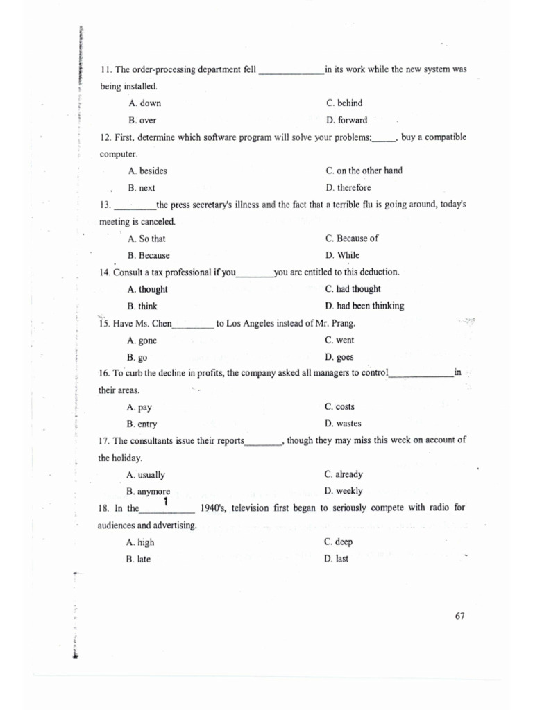 Tailieuontap Tienganh Ueh 2011 Phan2 | PDF