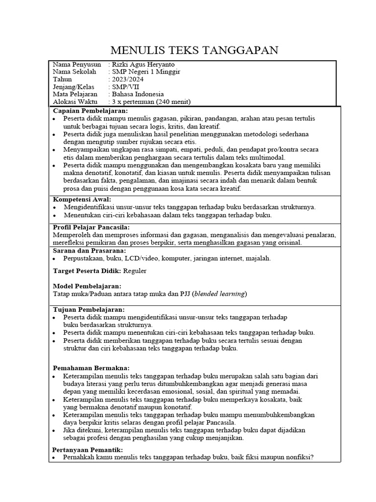 Modul Observasi PMM Fix | PDF
