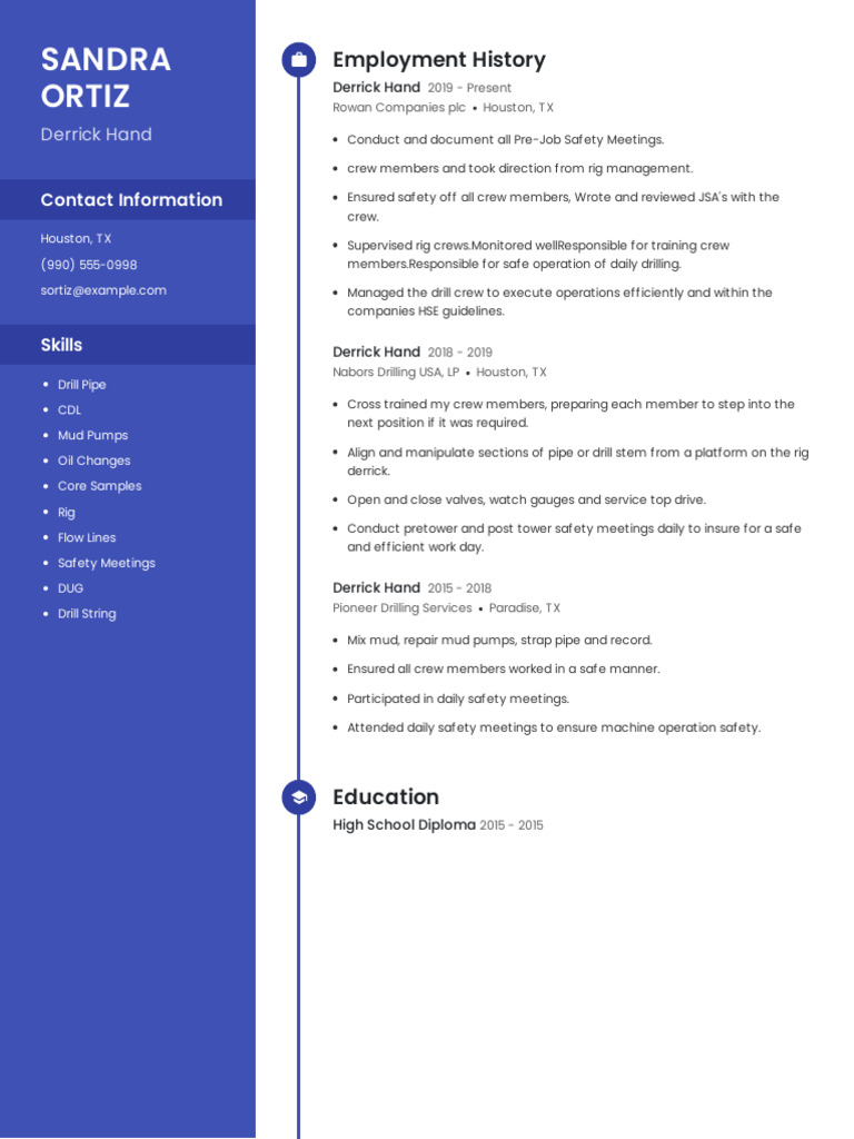 Derrick Hand Resume 1 | PDF