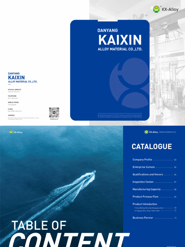 Catalog of KX-Alloy | PDF