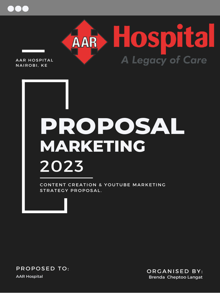 AAR Hospital Proposal | PDF | Advertising | You Tube