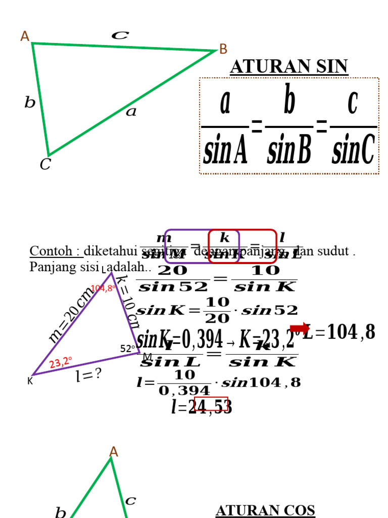 Aturan Sinus Cosinus | PDF