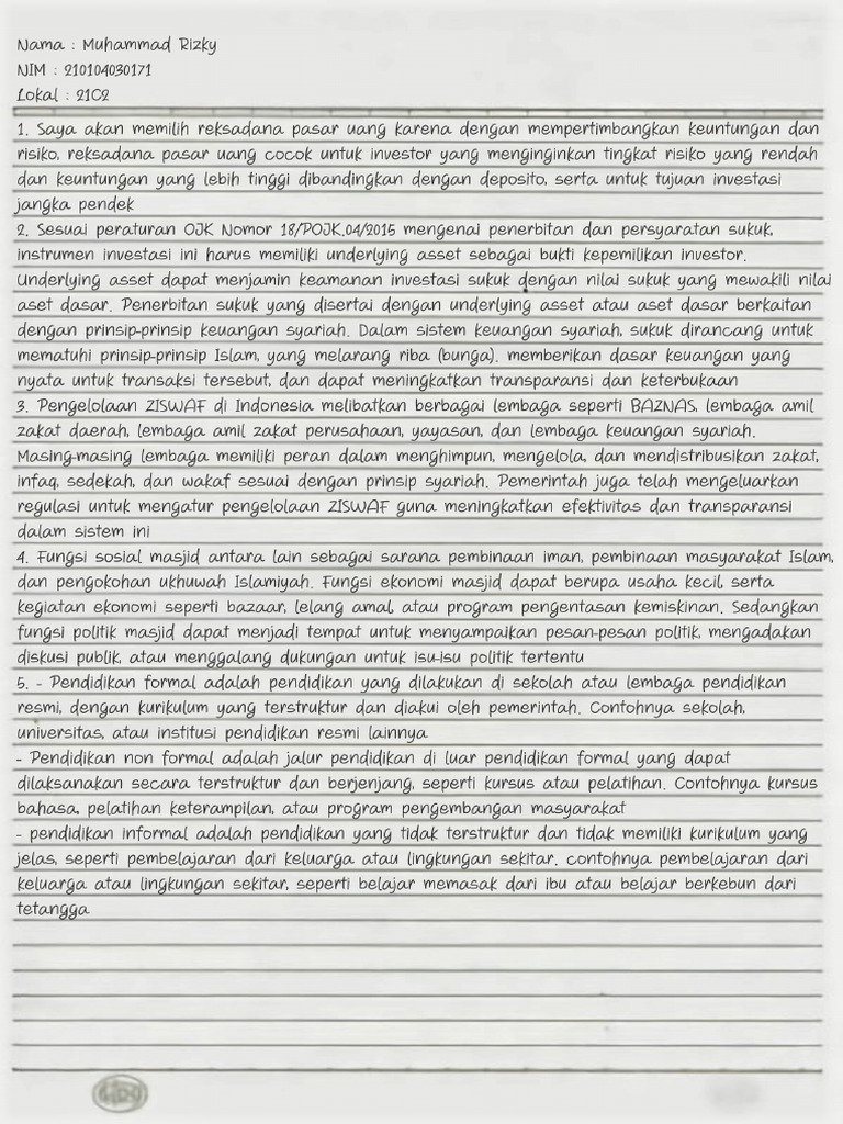 Muhammad Rizky-21C2 | PDF