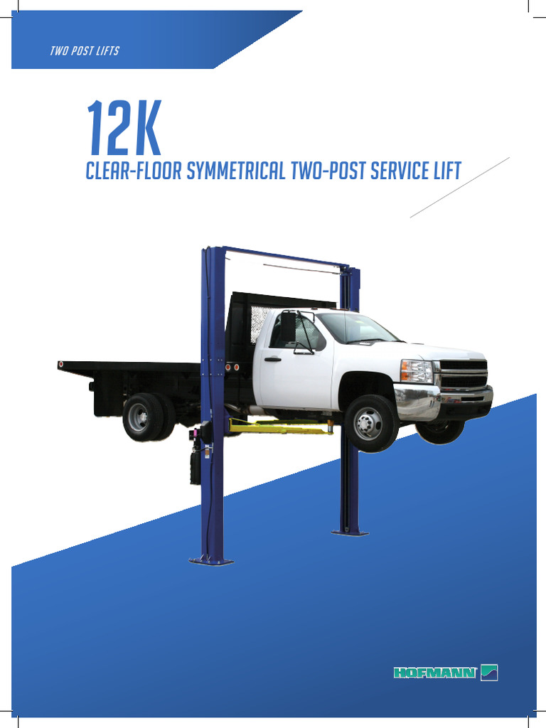 Two-Post Lift 12K Eelr738aks 5.4tons | PDF | Elevator | Vehicles