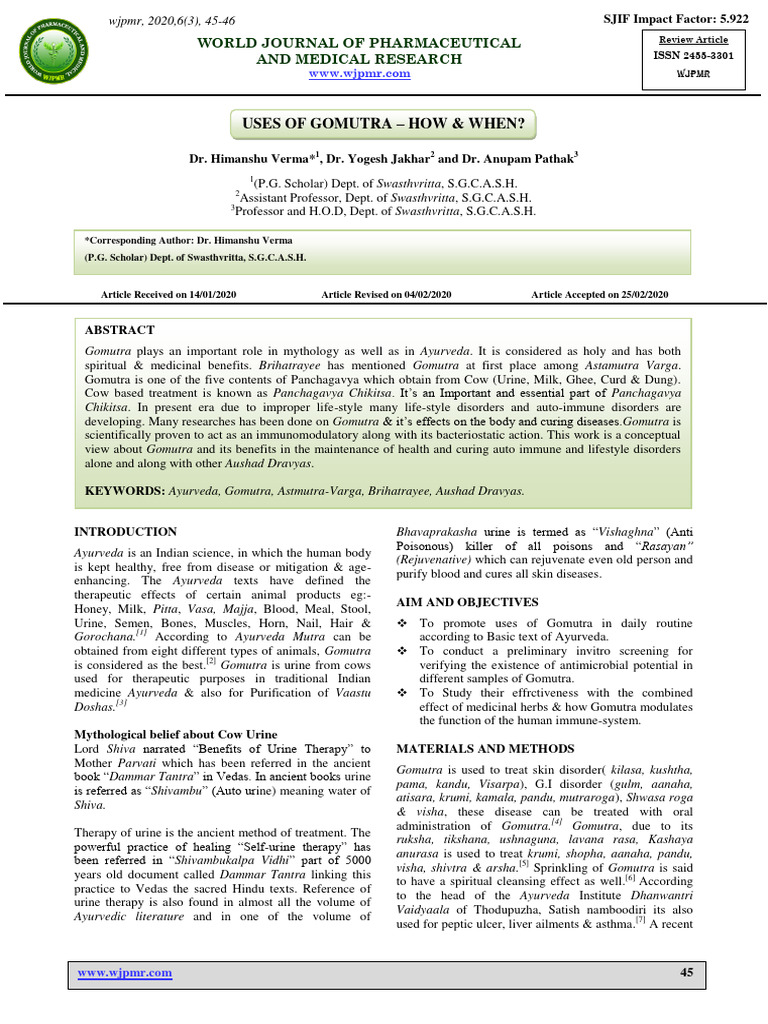 Article 1582952806 | PDF | Ayurveda