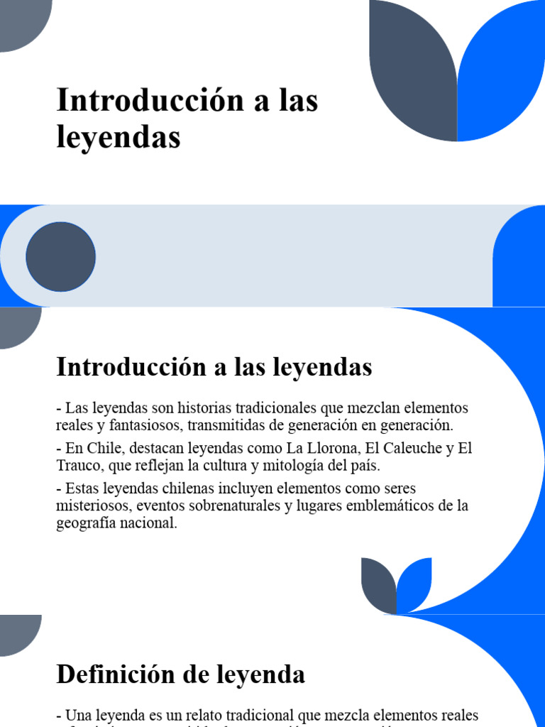 Introducción a las Leyendas Chilenas | PDF | Leyendas | Mitología griega