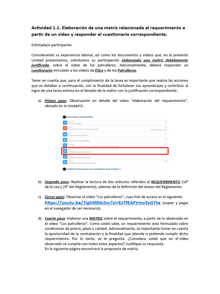 Actividad 1. Elaboración de Matriz y Responder Cuestionario | PDF | Negocios | Informática