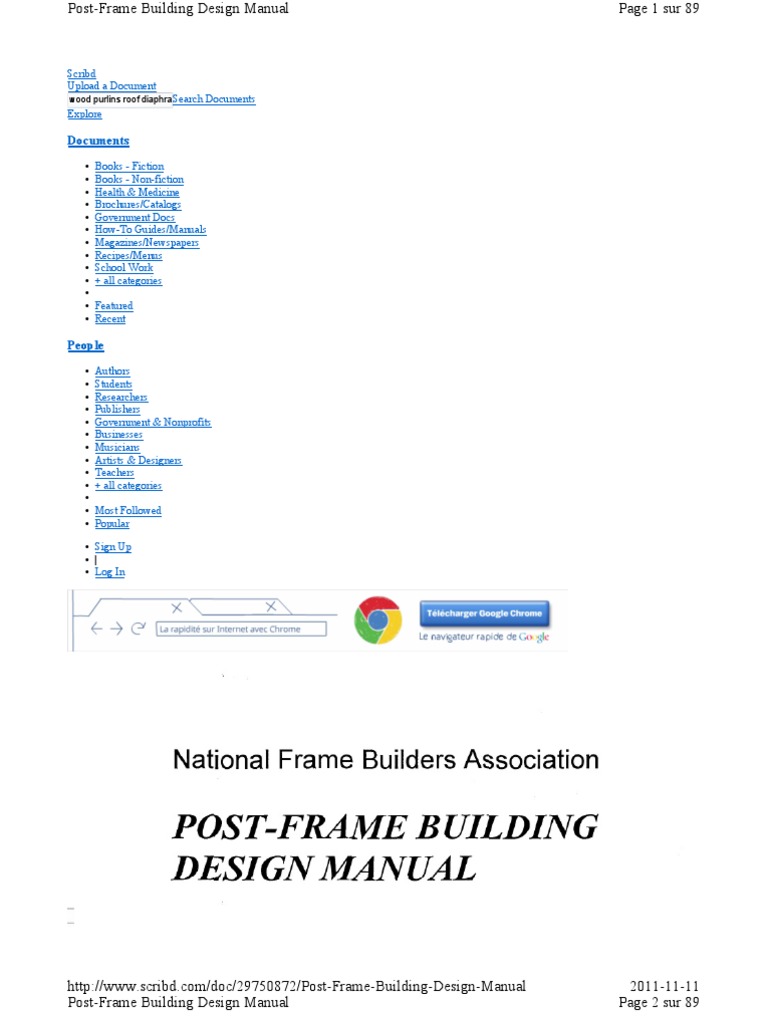 Post Frame Building Design Manual | PDF | Web 2.0 | Internet