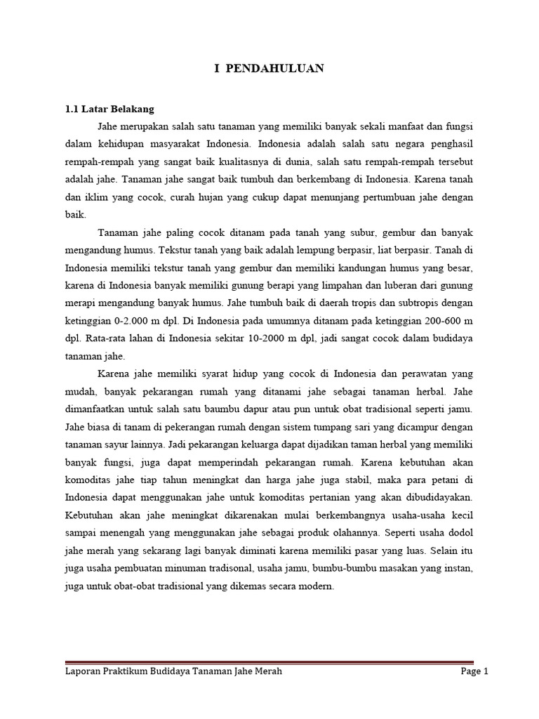 Tugas Pribadi Laporan Tanaman Obt Dan Rempah | PDF