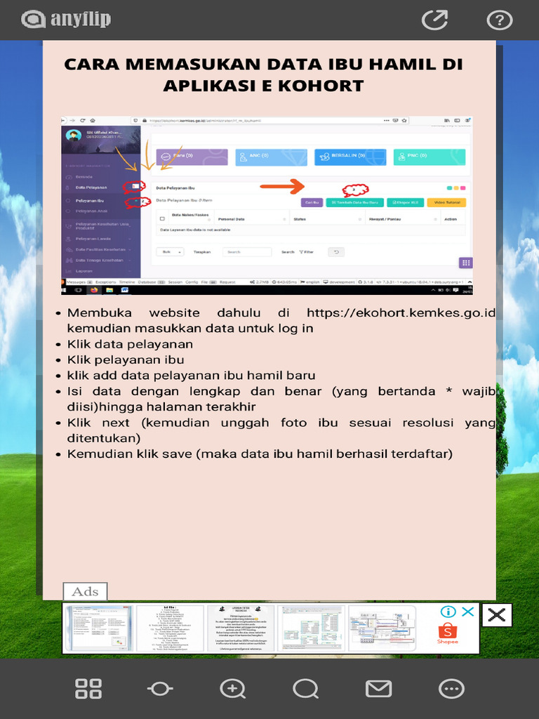 Tutorial Aplikasi e Kohort | PDF
