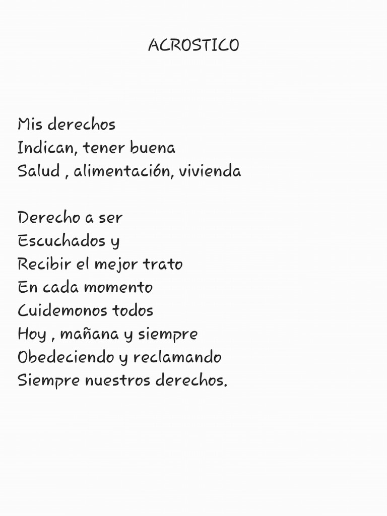 Acrostico | PDF