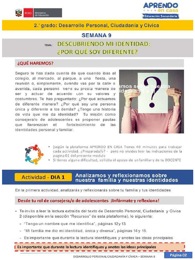 Descubriendo Mi Identidad ¿Por Qué Soy Diferente | PDF