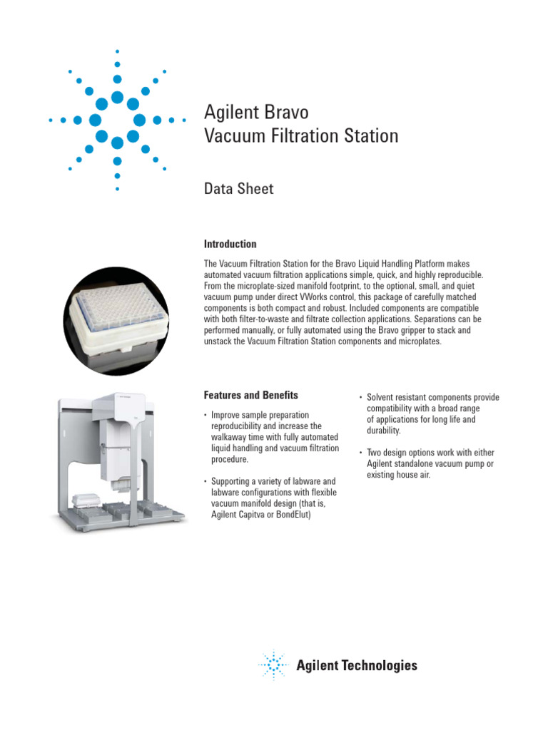 Agilent Vacuum Station | PDF | Filtration