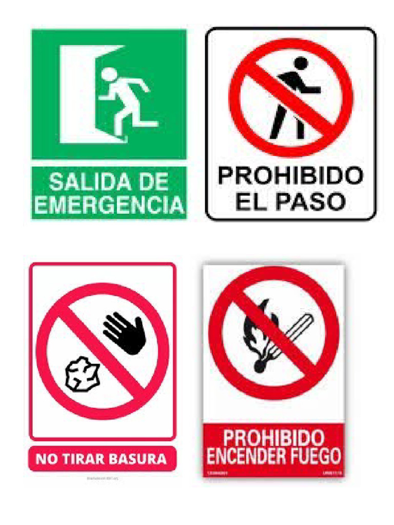 Prevencion de Accidentes Simbolos | PDF
