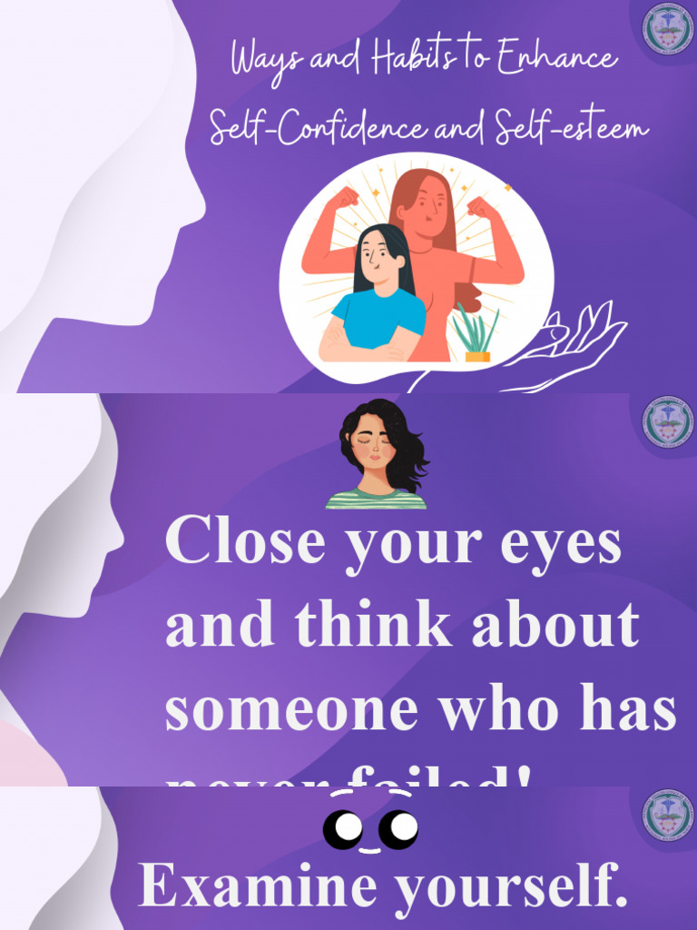 Ways and Habits To Enhance Self-Confidence and Self-Esteem | Download Free PDF | Self Esteem ...